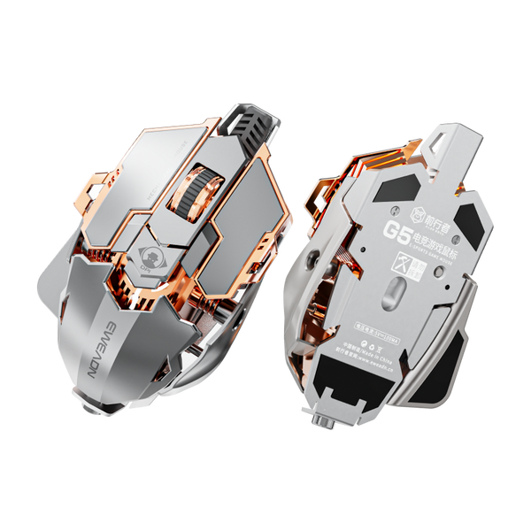 EWEADN G5 Ergonomic Gaming Mouse | Rapid Fire, 9 Macro Buttons, RGB