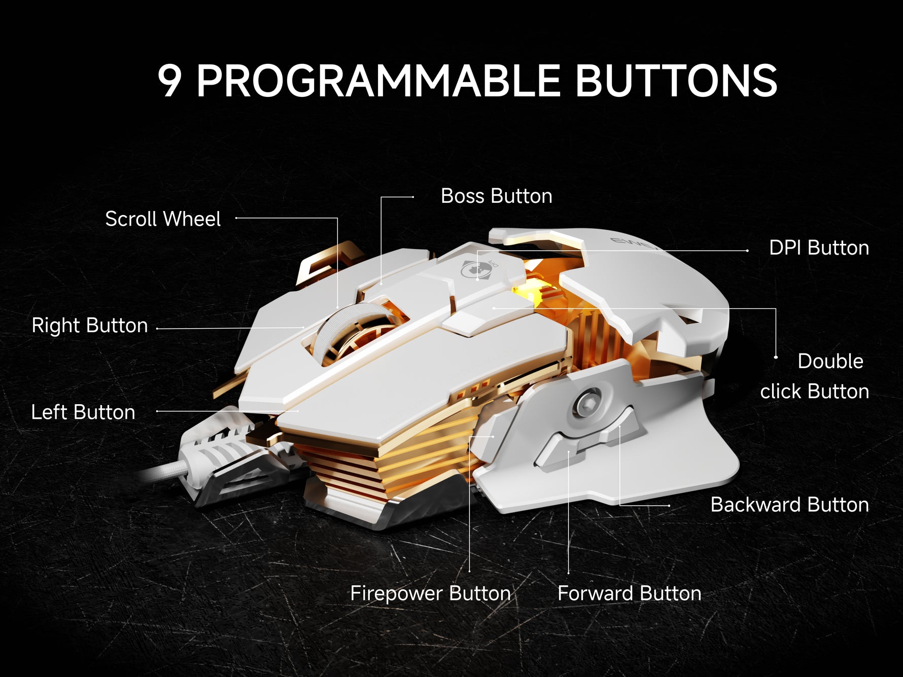 EWEADN G5 Tri-Mode Gaming Mouse