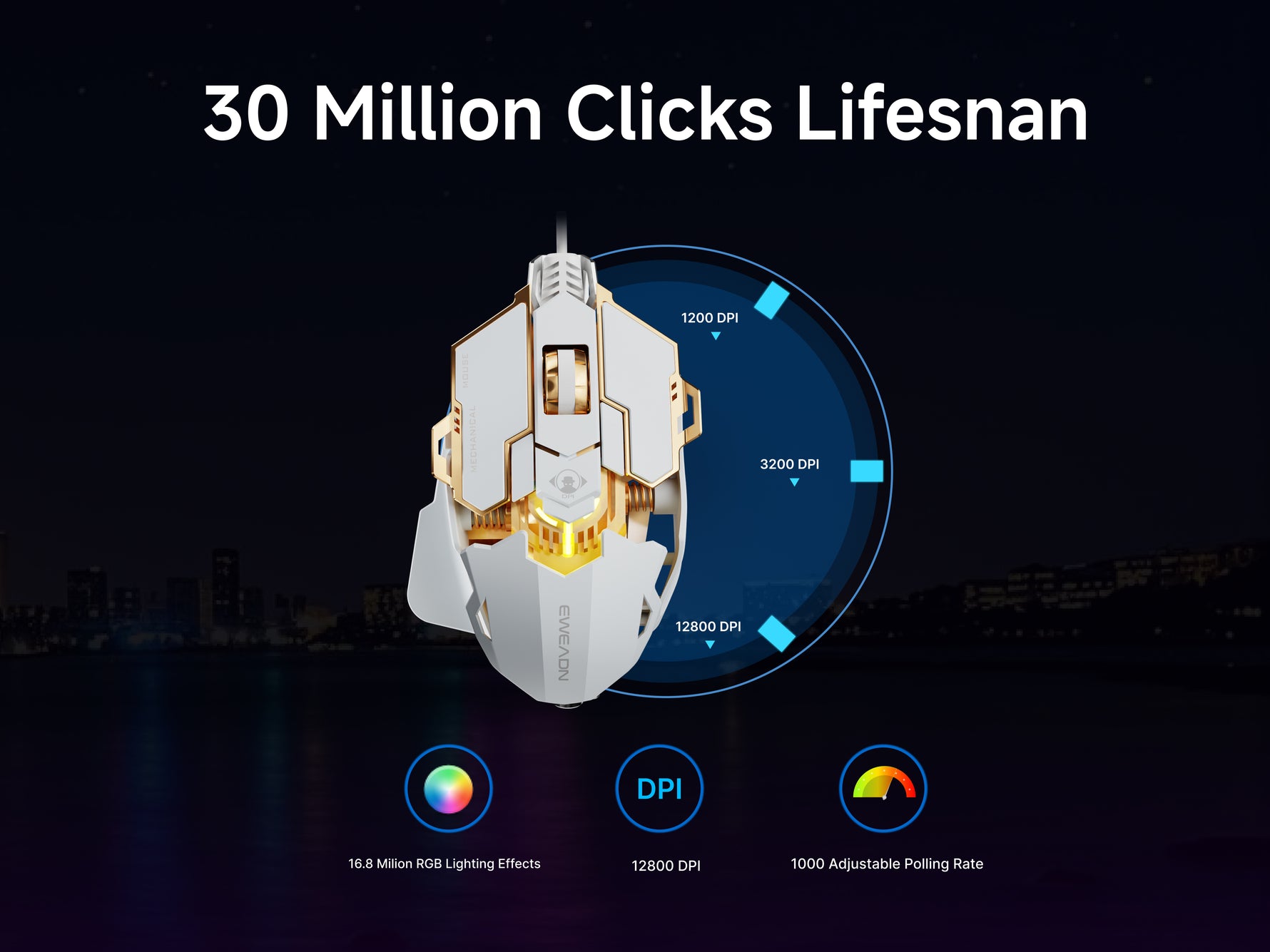 EWEADN G5 Tri-Mode Gaming Mouse