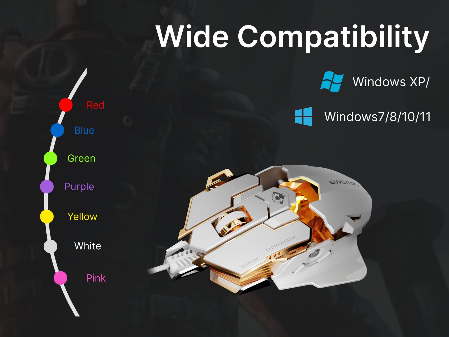 EWEADN G5 Tri-Mode Gaming Mouse