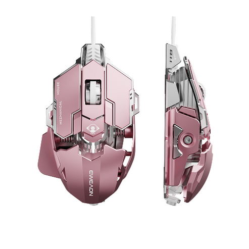 EWEADN G5 Ergonomic Gaming Mouse | Rapid Fire, 9 Macro Buttons, RGB