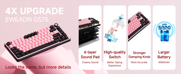 EWEADN GS75 Gaming Mechanical Keyboard