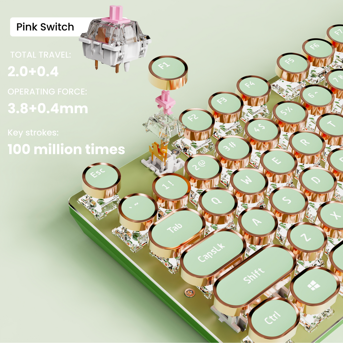 EWEADN V20 Typewriter Keyboard